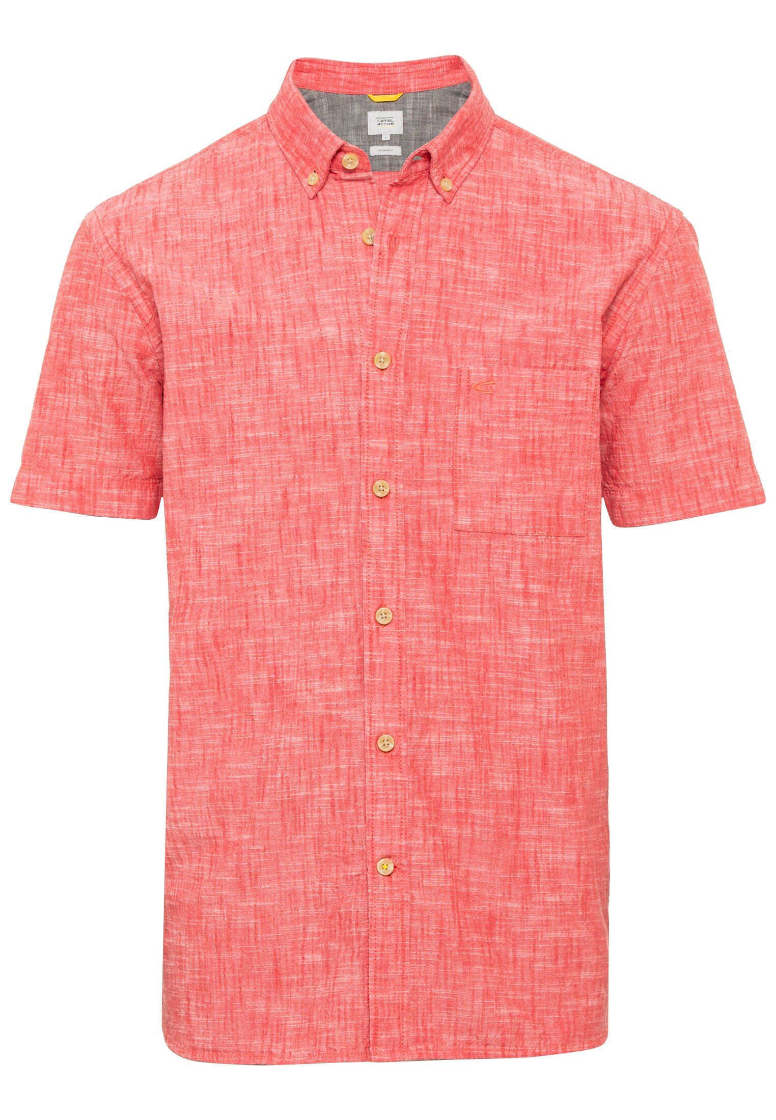 camel active | Kurzarmhemd Cotton | BERRY RED | Herren Hemden