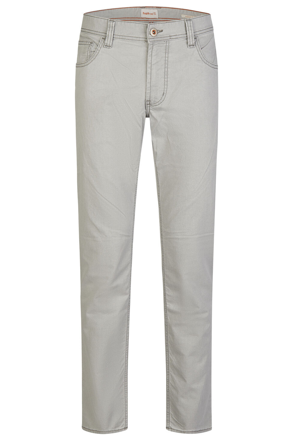 hattric | 5-Pocket Harris Summer Structure | light grey | Herren Hosen